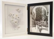 Bondecor Dvojrám na fotografie černobílý Velikost: 10x15cm