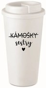 KÁMOŠKY SESTRY - bílý termohrnek 475 ml
