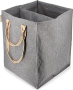 Šedý látkový koš na prádlo 71 l Laundry Hub Tweed duplo – Rolser
