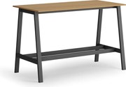 Vysoký barový stůl, 1600 x 800 mm, buk