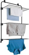 METALTEX Závěsný sušák na na dveře, 11m, GALE, černý, 57 x 31 x 93 cm