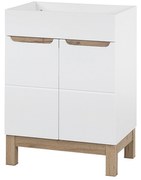 Comad Koupelnová skříňka pod umyvadlo Bali White 60 bílá/dub wotan