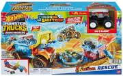 Mattel hot wheels monster trucks arena smashers color shifters 5-alarm rescue