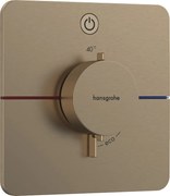 Hansgrohe ShowerSelect Comfort Q, termostat pod omítku pro 1 spotřebič, kartáčovaný bronz, HAN-15581140