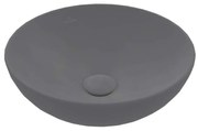 Villeroy & Boch Loop&Friends - Umyvadlo na desku, průměr 38 cm, bez přepadu, CeramicPlus, Graphite 4A4501i4