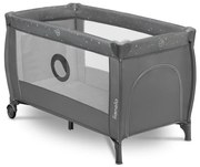 Lionelo - Cestovní postýlka STEFI PLUS Grey Multicolor