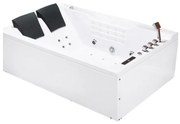 BPS-koupelny Hydromasážní vana HYD-FE606BH-L 180x120 LEVÁ s ohřevem vody