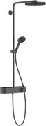 Hansgrohe Pulsify S - Sprchový set s termostatem, průměr 26 cm, 3 proudy, EcoSmart, kartáčovaný černý chrom 24221340