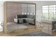 Šatní skříň DERBY III - 200 cm Dub sonoma