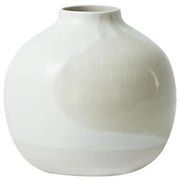Jars Kameninová váza Nefle Les Vases, 17 cm, bílá s popelavým efektem JA964804