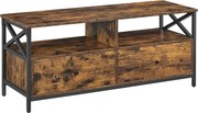 TV skříň se 2 zásuvkami 120 x 50 x 40 cm rustikální hnědá