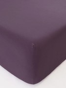 MK Lůžkoviny Jersey prostěradlo s elastanem Deluxe 200 × 200 cm – ametystová