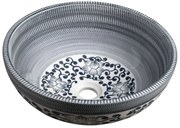 Sapho Priori - Umyvadlo na desku, průměr 41 cm, bez přepadu, modrá PI036