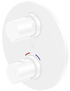 Steinberg 100 - Termostatická baterie pod omítku pro 2 spotřebiče, matná bílá 100 4133 3 W
