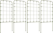Outsunny Sada 4 Zahradních Trellisů pro Rostliny se Střechou z Oceli pro Ovoce Zeleninu Květy Exteriérová Dekorace Patio Terasa 40x90 cm Zelená | Aoso