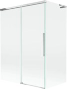 Mexen Rox, L posuvná 2-křídlová vanová zástěna 120 + 70 x 150 cm, 8mm čiré sklo, chromový profil, 8C9L-120-070-01-00