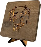 Li-Go "Jezevčík krátkosrstý" lampa 19x19 cm provedení povrchu: bříza