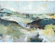 Obraz s ručně malovanými prvky na plátně 118x90 cm Green Mountain – Malerifabrikken