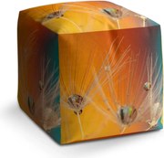 Sablio Taburet Cube Odkvetlé pampelišky 2 - 50x50x50 cm