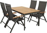 Doppler CONCEPT TEAK FSC®, polohovací křesla, 4+1