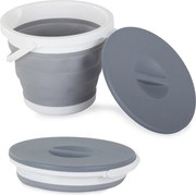 Verk Group Silikonové vědro se skládacím víkem 5l