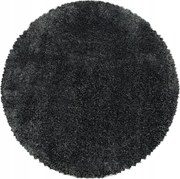 Ayyildiz, Kusový koberec Fluffy Shaggy 3500 grey kruh, 120x120 (průměr) kruh, šedá, ložnice