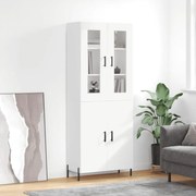 Skříň highboard bílá 69,5 x 34 x 180 cm kompozitní dřevo