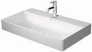 Duravit DuraSquare - Umyvadlo 80x47 cm, bez přepadu, s otvorem pro baterii, DuraCeram, bílá 2353800041