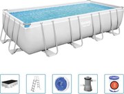 Bestway Bazénový set Power Steel obdélníkový 488 x 244 x 122 cm