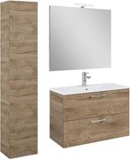 Koupelnová sestava s umyvadlem Ceramia Lea dub KSETLEA80D