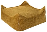 Hnědý dětský sedací vak z textilie bouclé Square – Wigiwama