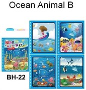Montessori Magic Book vybarvovací knížka vodou Varianta: Ocean Animal B