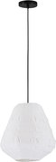 Bílé lněné závěsné svítidlo ø 36 cm Linnet – Nova Luce