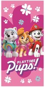 Růžová bavlněná dětská osuška 70x140 cm Paw Patrol – Jerry Fabrics