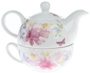 Bílá porcelánová čajová souprava – Dakls
