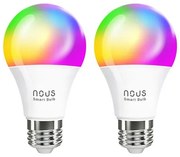 Smart LED žárovka E27 9W RGB NOUS P3/2pack WiFi Tuya sada 2ks