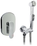 Mereo - Bidetová baterie pod omítku, se sprškou, s tělesem, chrom CBQ60105MBS