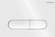 UPTrend Ovládací tlačítko pro WC podomítkové moduly YOSEMITE SHINY WHITE UP004, bílá lesk