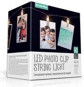 Světelný řetěz colorway cw-lcp-40l42b, párty fotokolíčky, vánoční dekorace, 20x led, 4,2 m, 3x aa