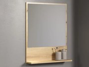 Zrcadlo s policí Pure Bliss 60 cm, dub evoke