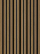 Mexen Lam-F, akustické stěnové lamely 275 × 30 cm, plstěný podklad 8 mm, technická dýha, teak zlatavý, S105-275307-3015-014