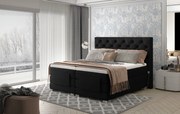 Eltap Čalouněná postel Clover Materiál a barva potahu: Mat Velvet 99 - tmavě hnědá, Rozměr: 140x200