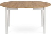 Rozkládací jídelní stůl Klara 102-142 cm MDF Dub craft bílá