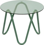 Kulatý odkládací stolek se skleněnou deskou ø 50 cm Ventana Round – Leitmotiv