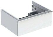 Geberit iCon - Umyvadlová skříňka 59x25x48 cm, 1 zásuvka, lesklá bílá 502.310.01.2