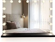 Rea Kosmetické zrcadlo 80x60 cm s regulovatelným LED osvětlením HOM-12014 černé
