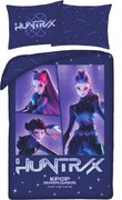 Bavlněné ložní povlečení KPop Demon Hunters - motiv HUNTR/X Dark Night - 100% bavlna - 70x90 cm + 140x200 cm