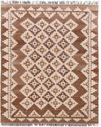 Ručne viazaný kusový koberec M. Kelim DE 2262 Brown Mix, 80x150, hnedá, chodba / predsieň, Diamond Carpets India