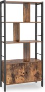 XXXLutz REGÁL NA DOKUMENTY, hnědá, černá, 74/154,5/30 cm Boxxx - Online Only kancelářský nábytek - 002543000111