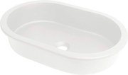 Deante Silia, granitové umývadlo na zapustenie zdola 588x390x145 mm, biela matná, DEA-CQS_AU6U